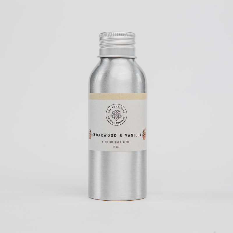 Cedarwood & Vanilla Reed Diffuser Refill - The Yorkshire Candle Company